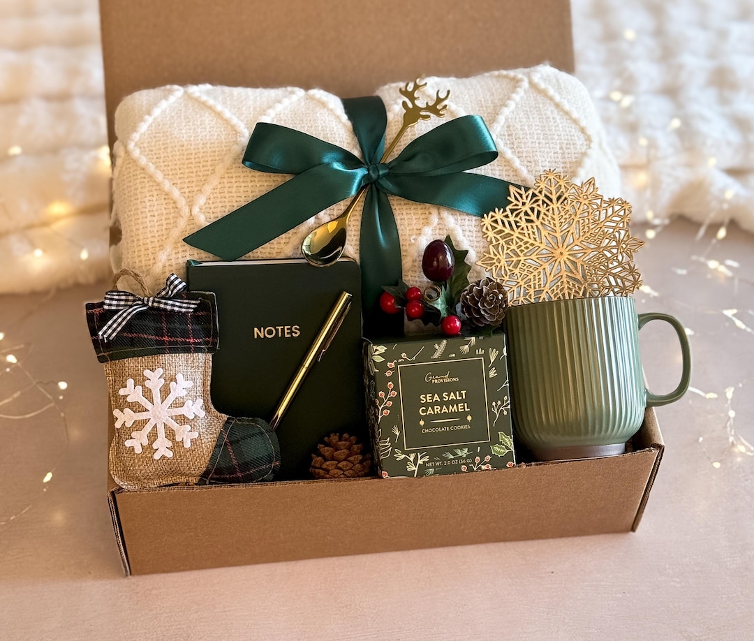 Holiday Gift Box, Personalized Christmas Gift Box for Her, Hygge Gift ...