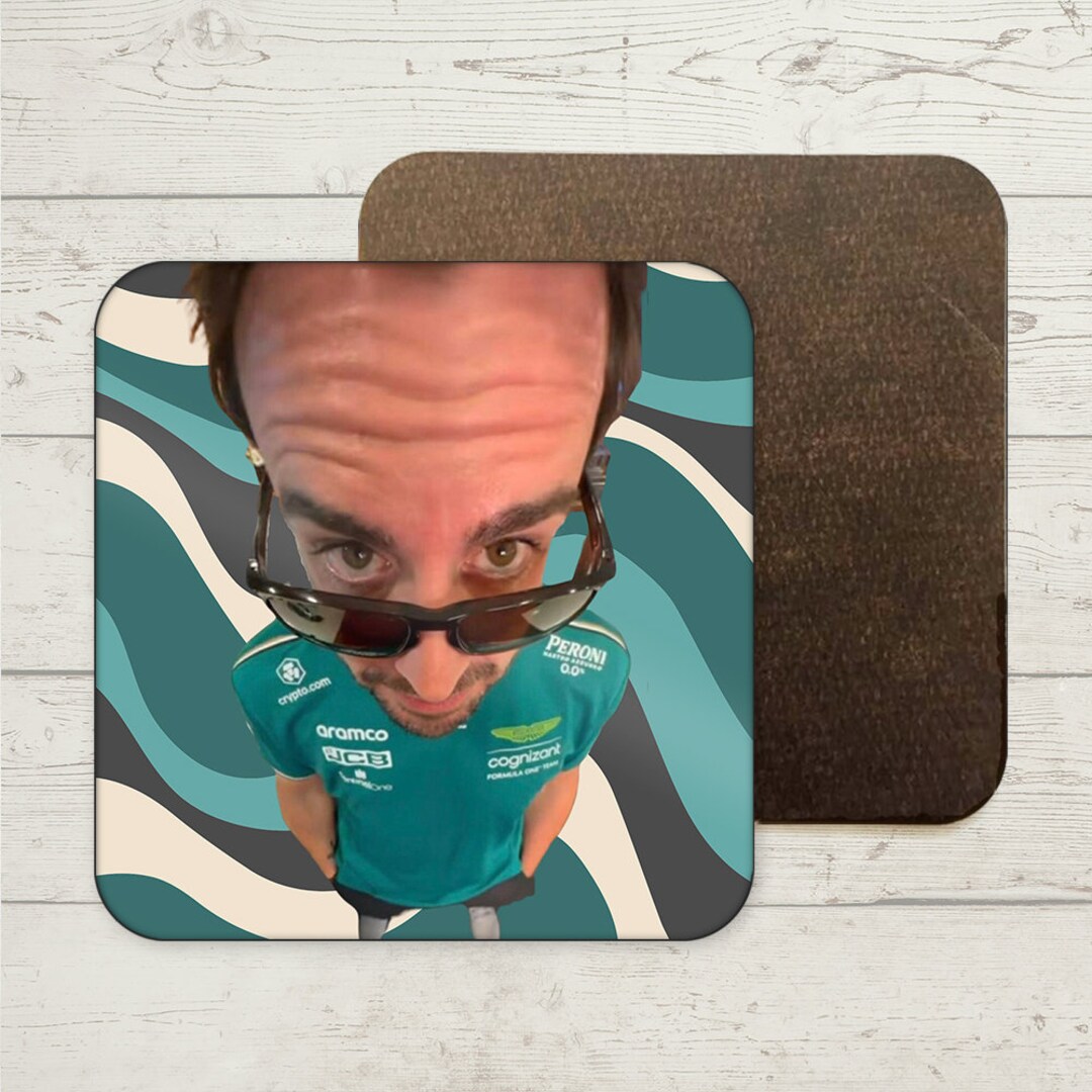 Fernando Alonso Funny F1 Coaster, Formula 1 Gifts, Fernando Alonso Fan ...