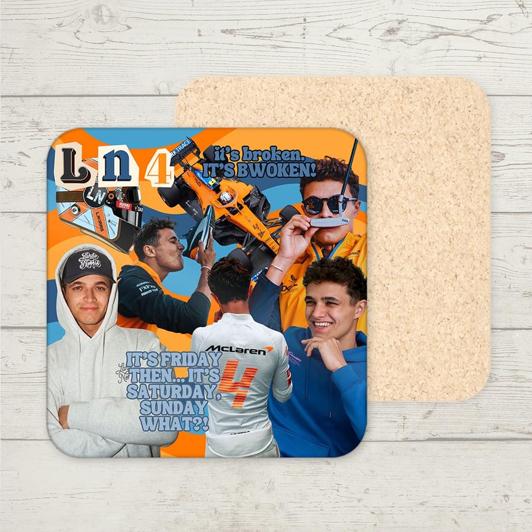 Lando Norris Aesthetic Coaster, Formula One Gifts, Lando Norris Fan ...