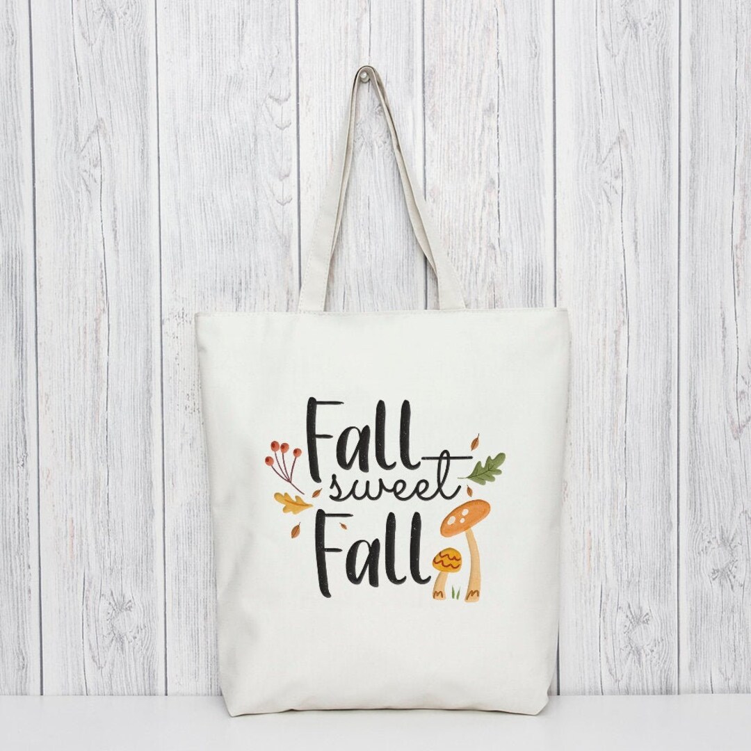 Autumn Tote Bag Fall Sweet Fall Tote Bag Fun Halloween Bag - Etsy