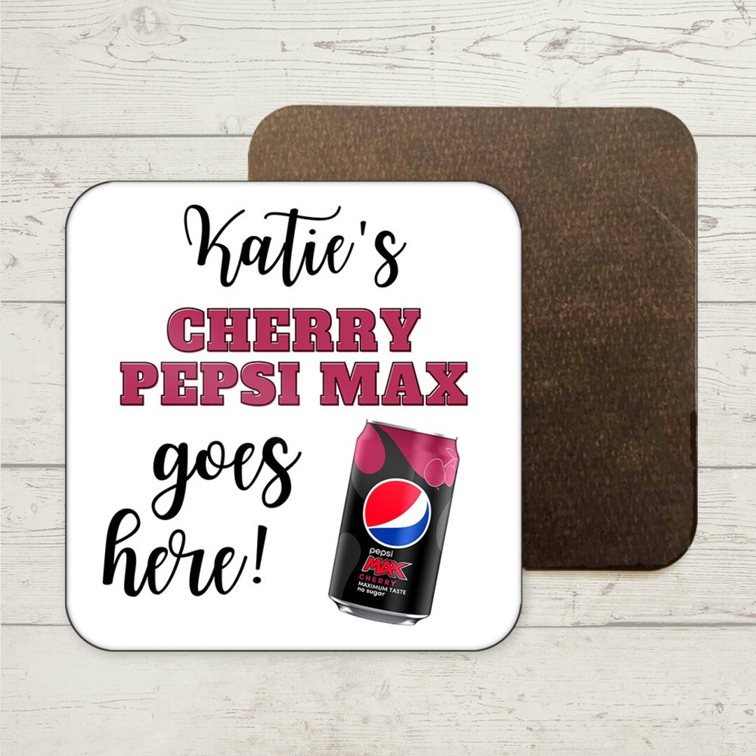 Personalised Cherry Max Coaster, Custom Name Gift, Funny Coaster ...