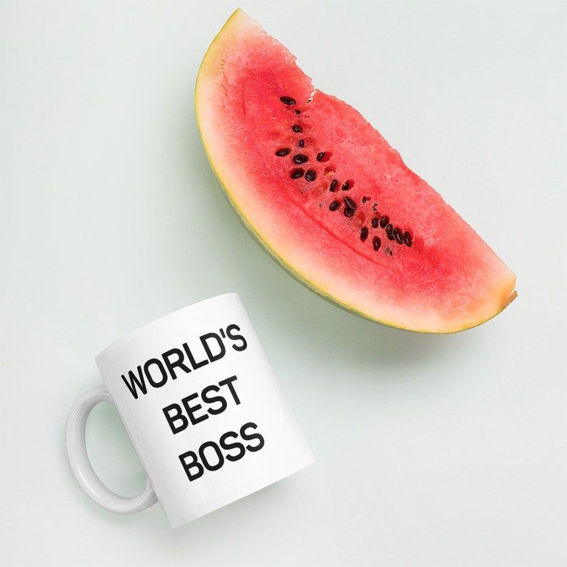 World's Best Boss Mug - Funny Coffee Mug - Printed Both Sides - Michael ...