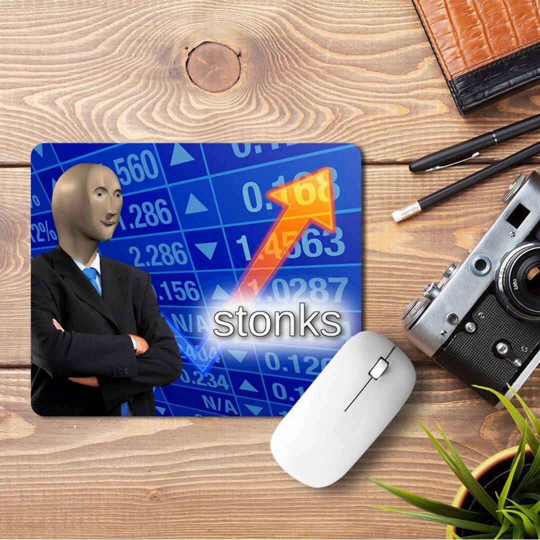 Stonks Meme Mouse Pad, Funny Office Mouse Pad, Stock Trader Gifts ...