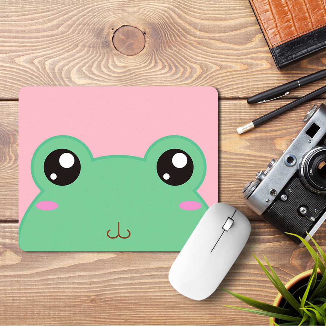 Kawaii Frog Mouse Pad Gift, Cute Froggy Mouse Pad, Office Gift, Desk ...