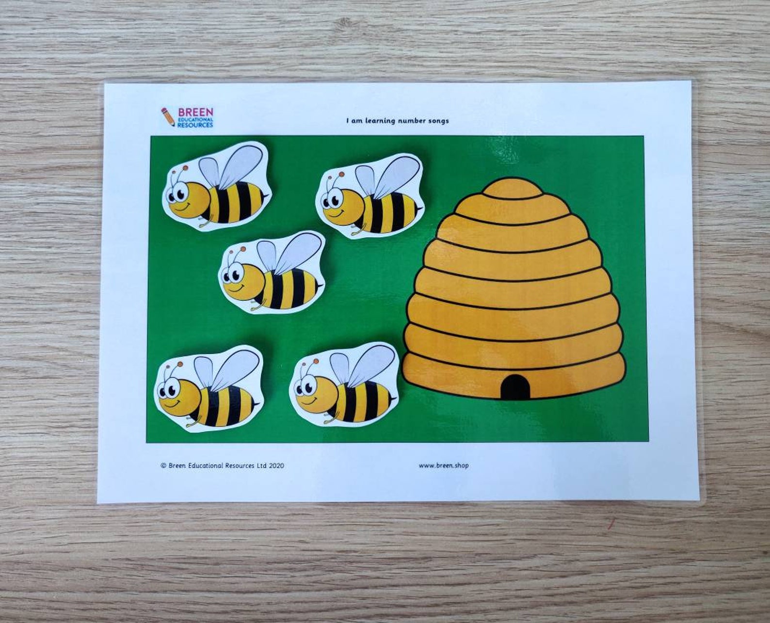 Hand Made Number Nursery Rhymes With Props, 5 Currant Buns. School ...