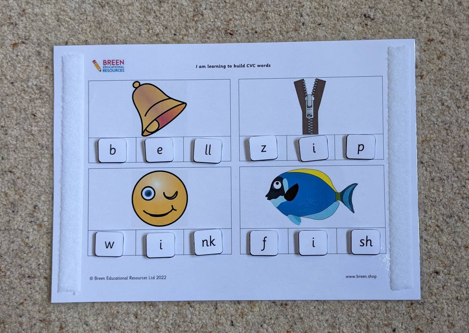 Build CVC Words - Phase 2 Phonics. Form Words Using Sounds, Write Words ...