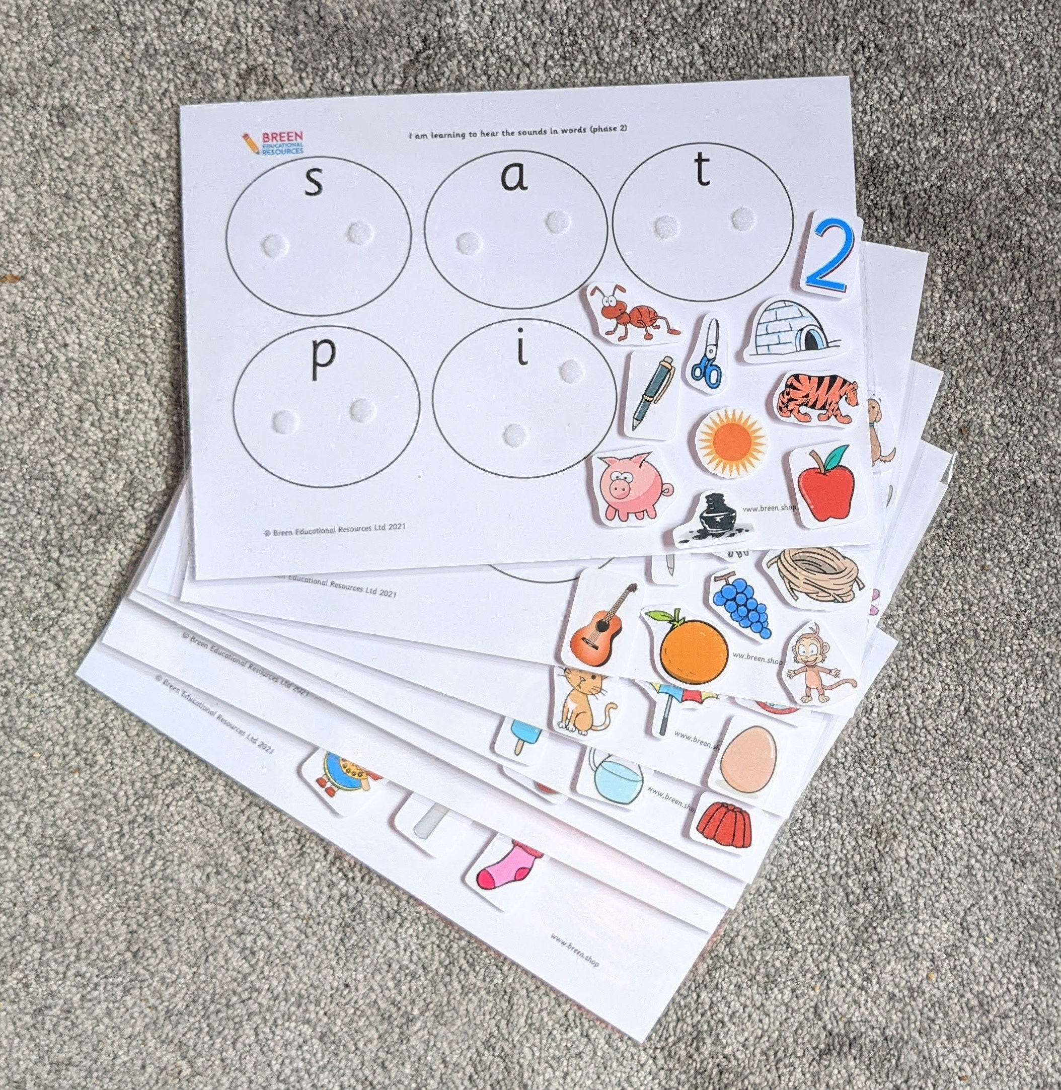 Find and Match the Initial Sound, Phonics, Initial Letter, Phase 2 ...