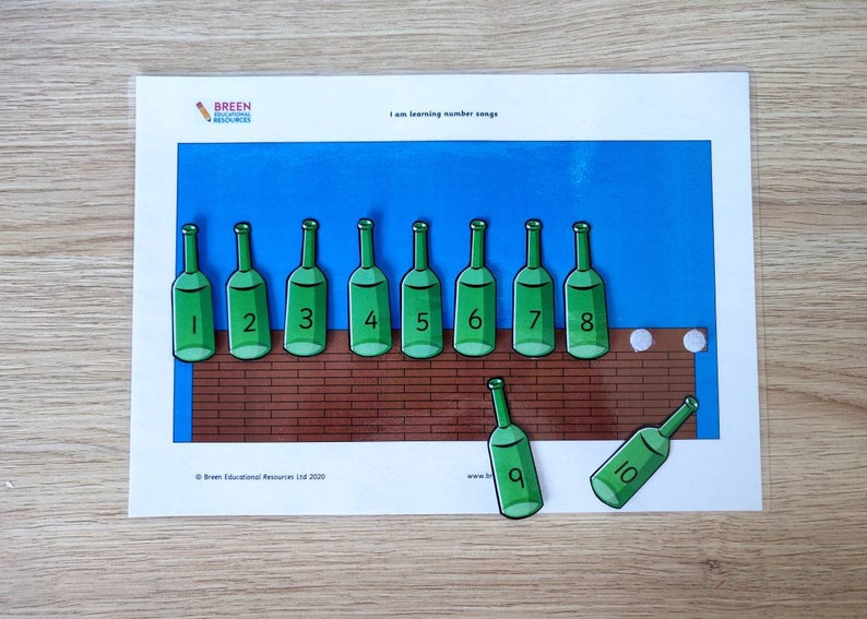 Hand Made Number Nursery Rhymes With Props, 5 Currant Buns. School ...