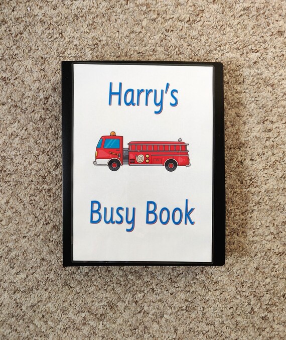 Personalised Busy Book Keep Your Child Busy Summer Holiday. | Etsy
