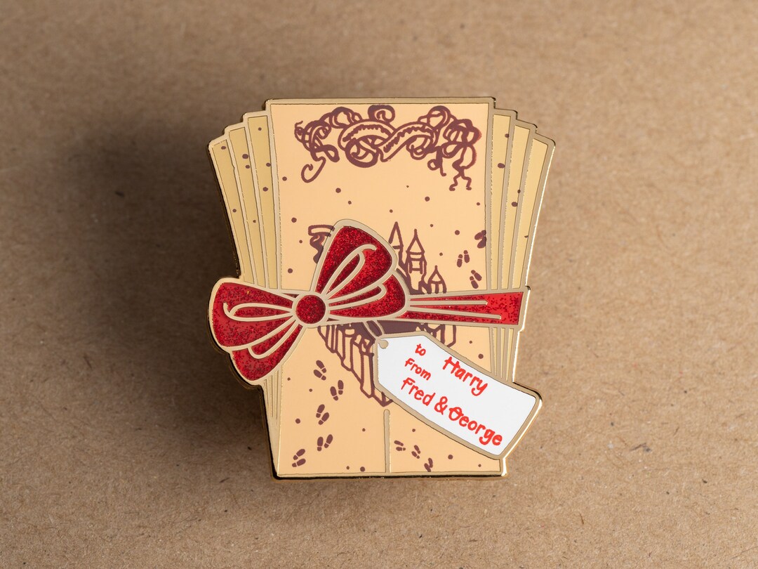 Christmas Map Enamel Pin - Etsy