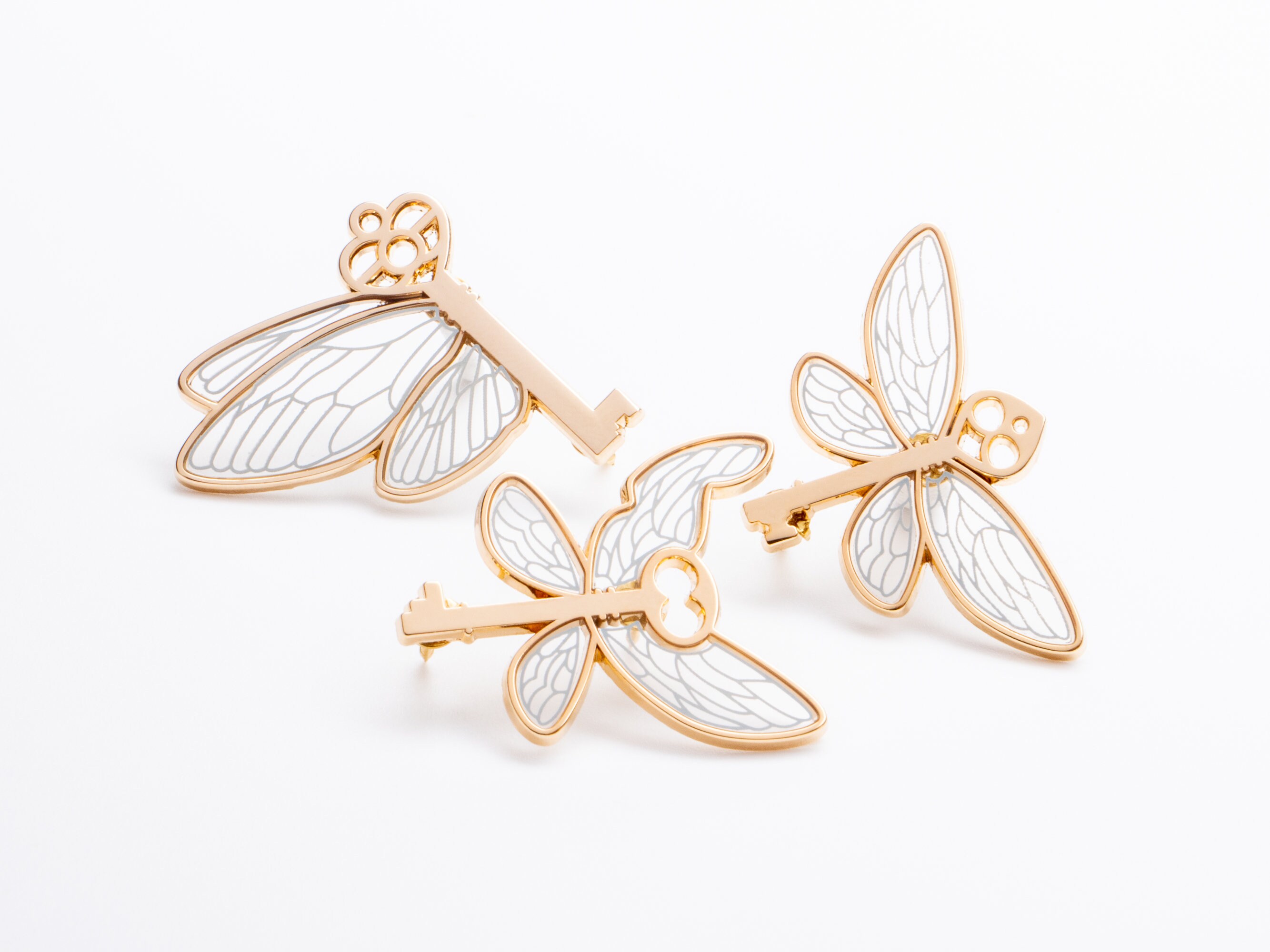 Flying Key front Enamel Pin - Etsy