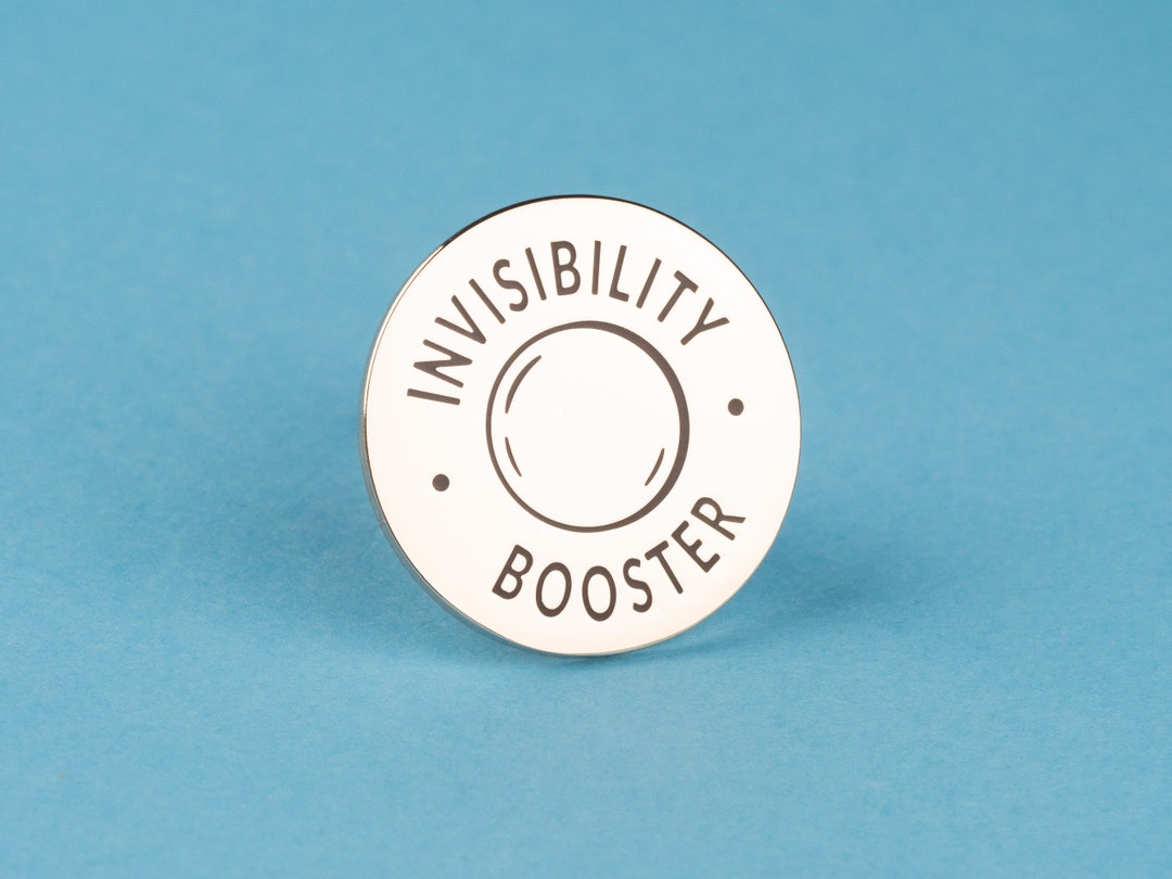 Invisibility Booster Enamel Pin - Etsy