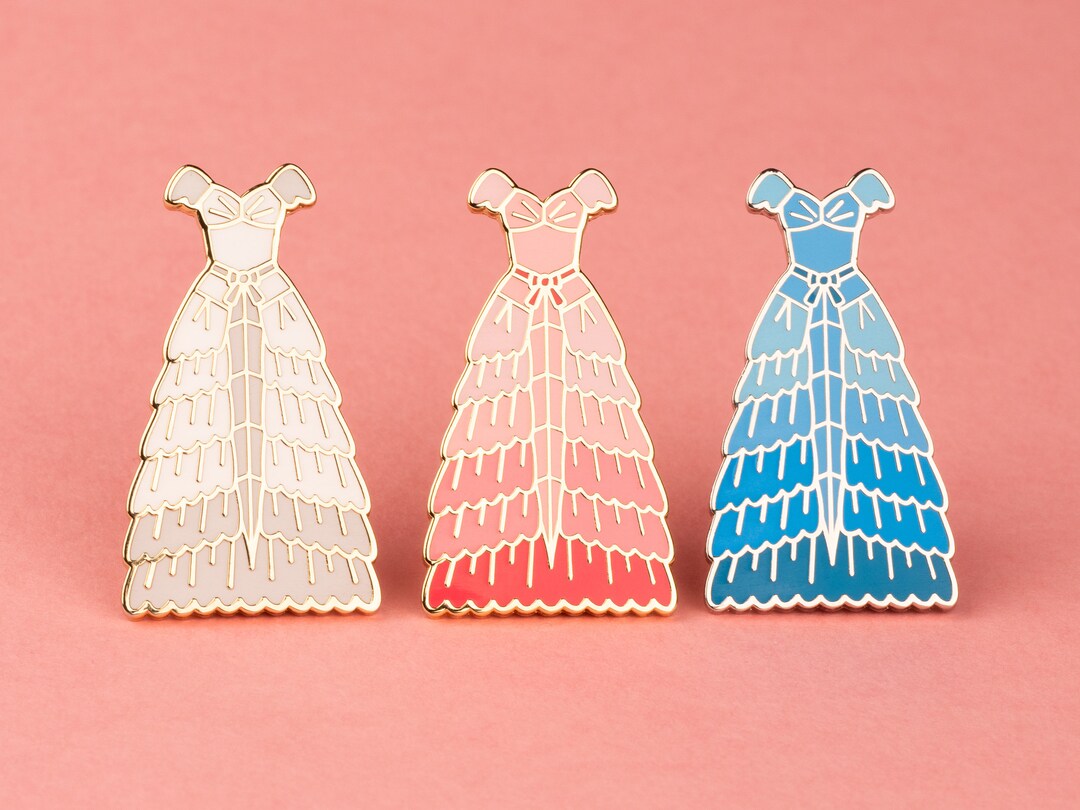 Yule Ball Dress Enamel Pins - Etsy UK