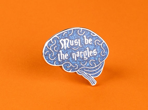 Depression Blue Brain Enamel Pin | Etsy