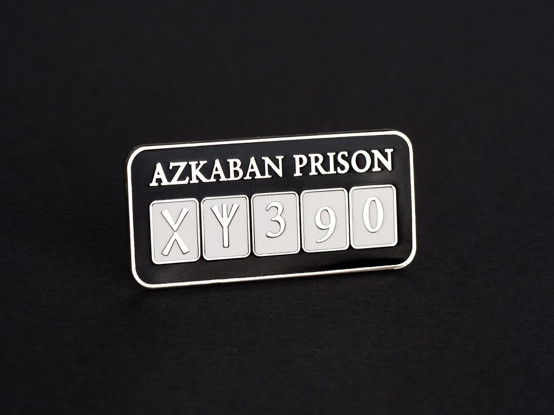 Prisoner Plate Enamel Pin - Etsy