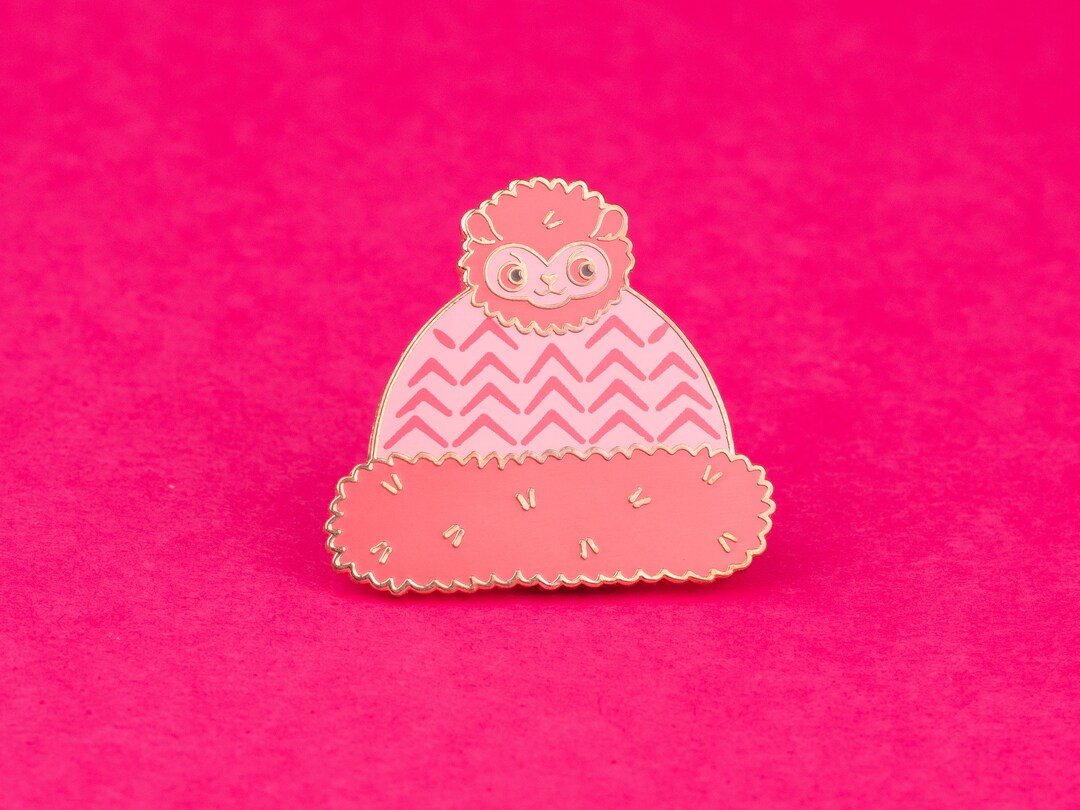 Winter Hat Enamel Pin - Etsy