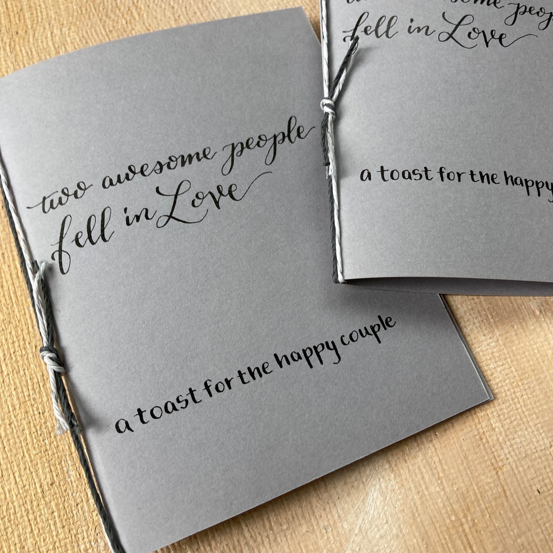 Wedding Toast Book, Maid of Honor Speech Book, Wedding Party Gift for ...