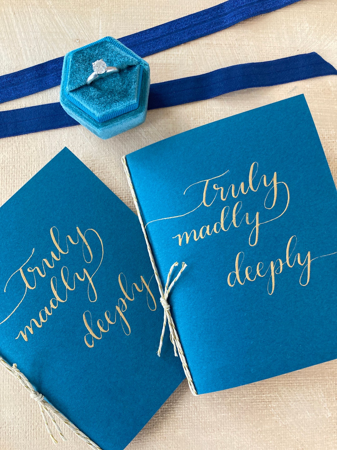 Personalized Truly Madly Deeply His and Hers Vow Books Beach Wedding ...