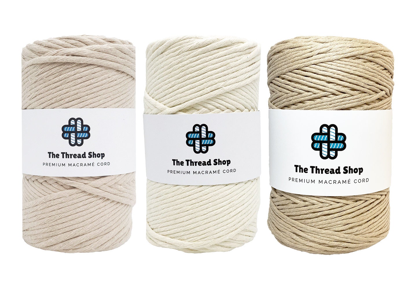 4mm Macrame Cord, Single Strand - 20m, 50m, 100m, 300m - Recycled ...