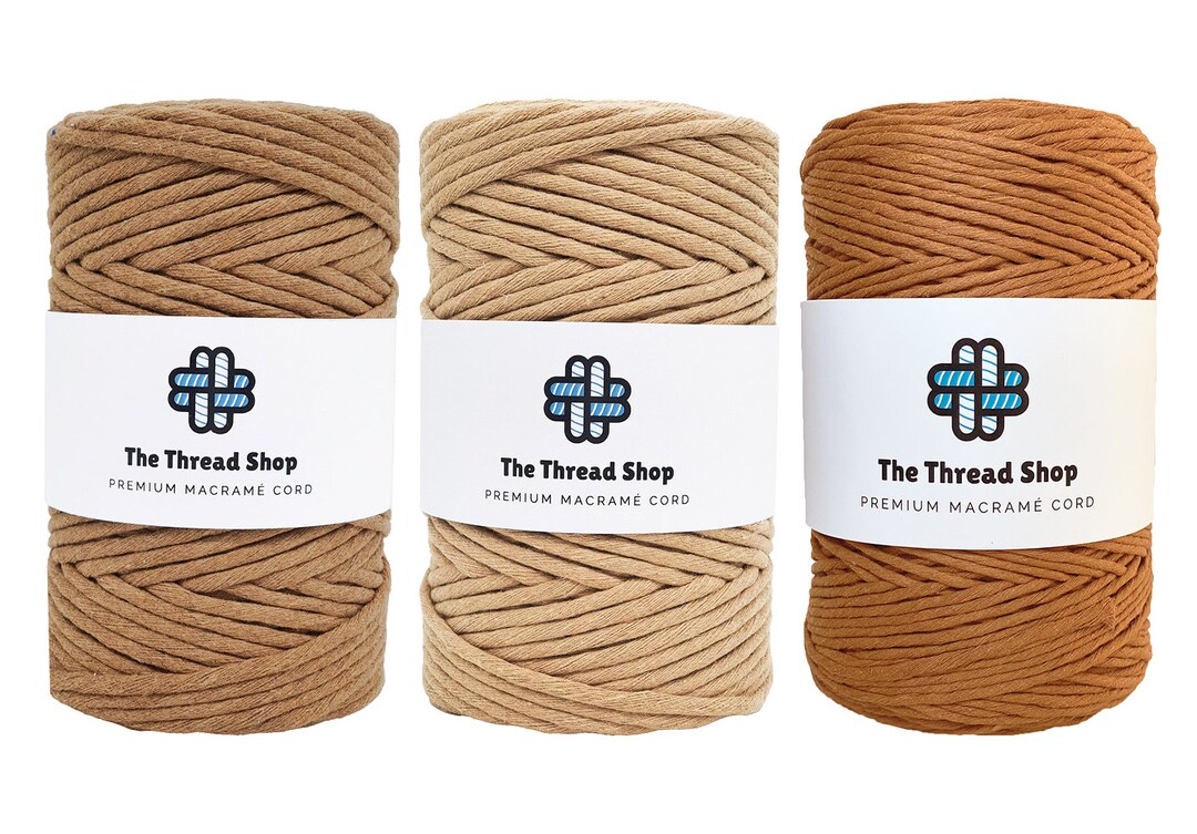 4mm Macrame Cord, Single Strand - 20m, 50m, 100m, 300m - Recycled ...