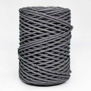 Metallic Macrame Cord, GUNMETAL GREY, Rope, Mix Macrame String, Weaving ...
