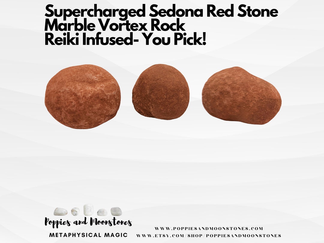 Supercharged Sedona Red Stone Marble Vortex Rock Reiki Infused You Pick ...