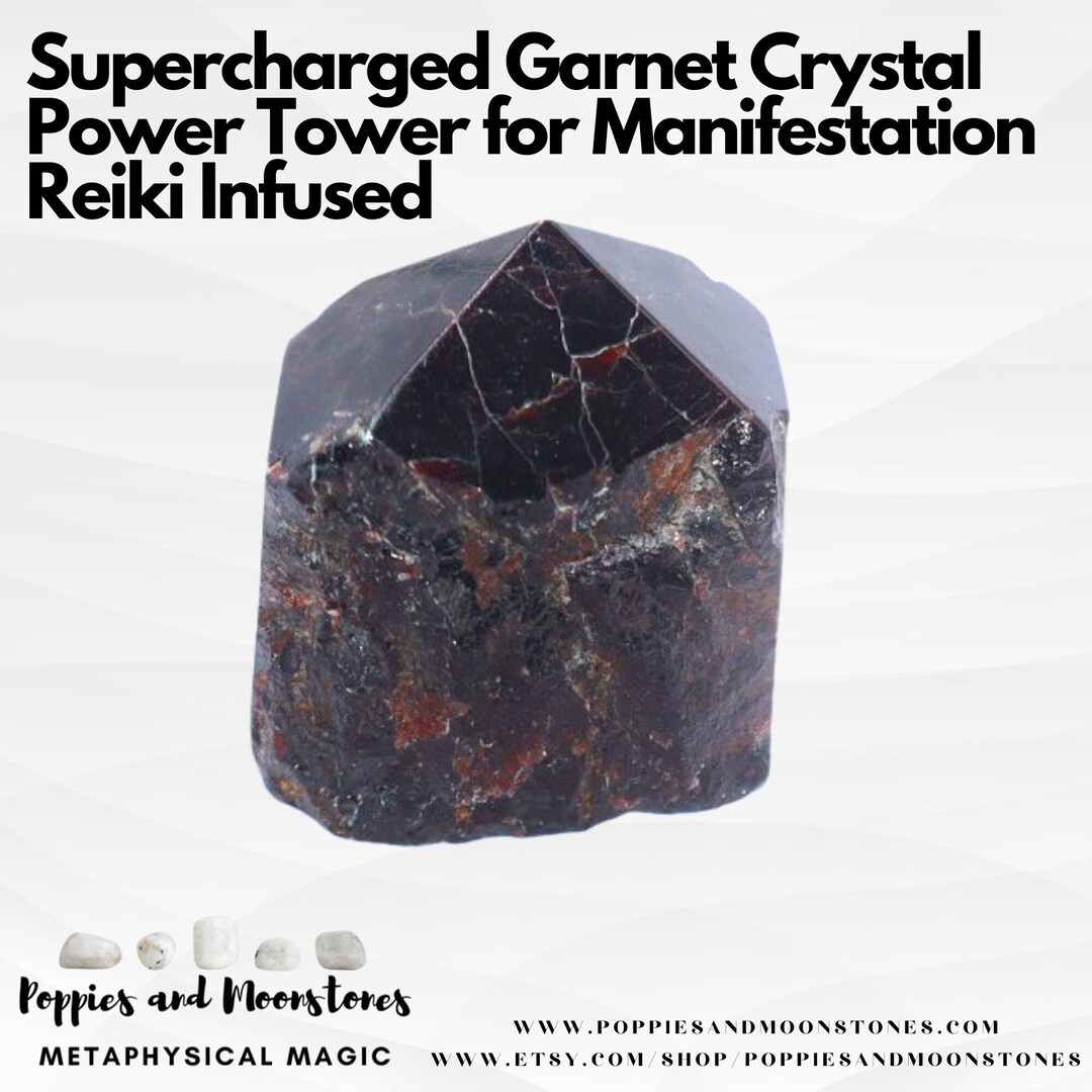 Supercharged Garnet Crystal Power Tower for Manifestation - Etsy