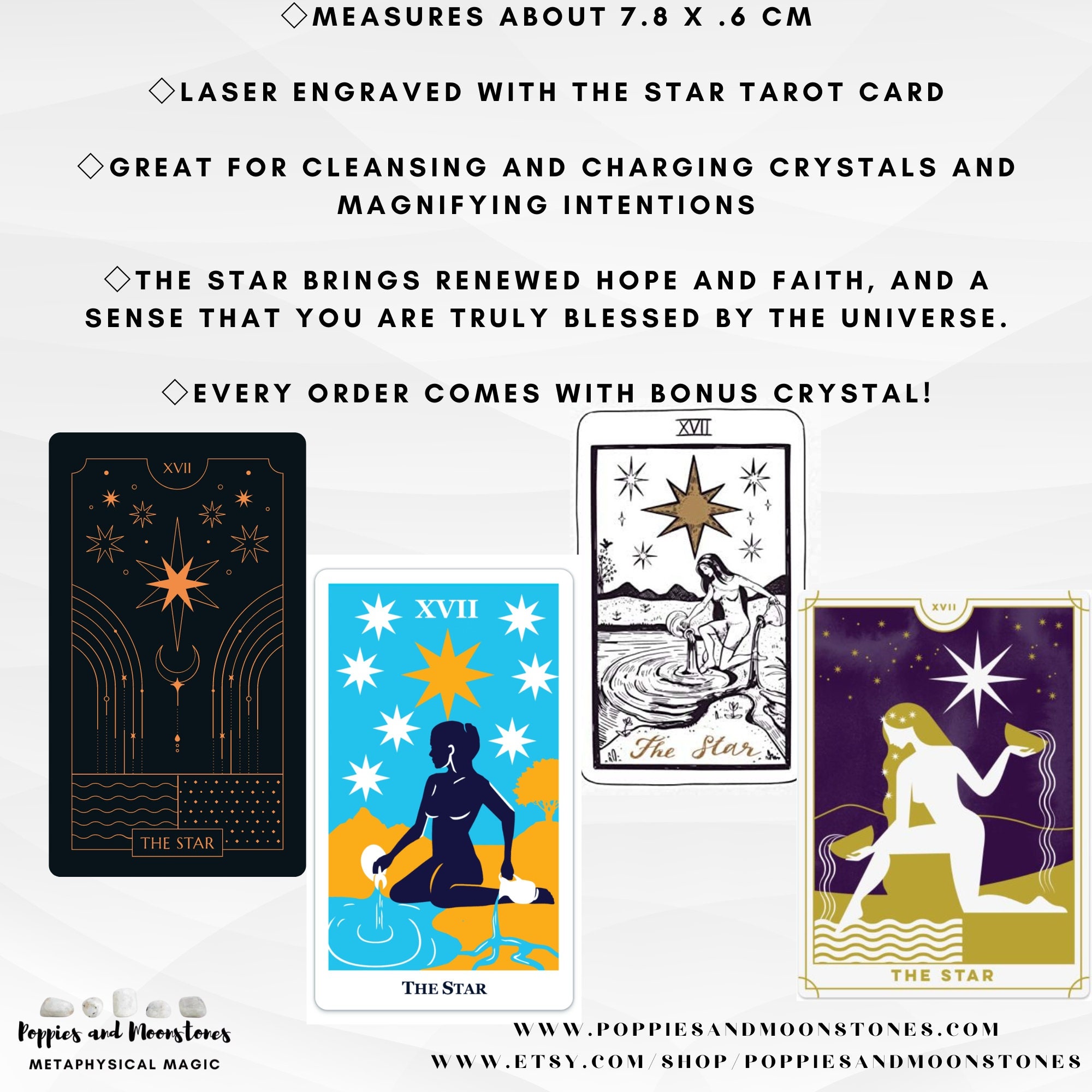 Supercharged the Star Tarot Card Selenite Plate - Etsy