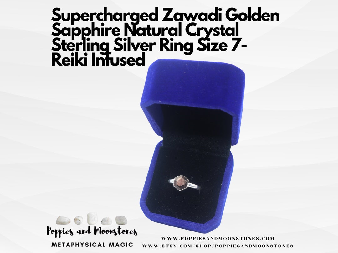 Supercharged Zawadi Golden Sapphire Natural Crystal Sterling Silver ...