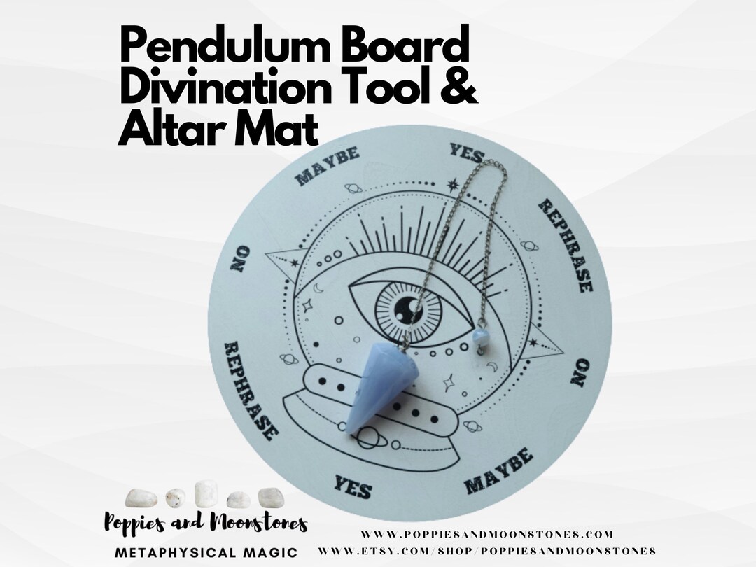 Pendulum Board Divination Tool & Altar Mat - Etsy