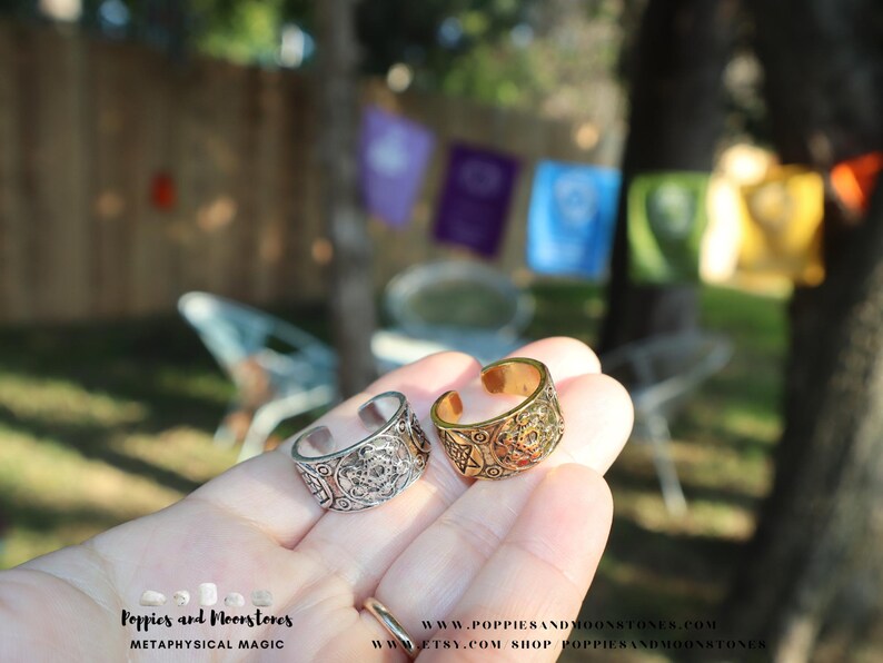 Metatrons Cube Sacred Geometry Power Ring Reiki Infused and ...