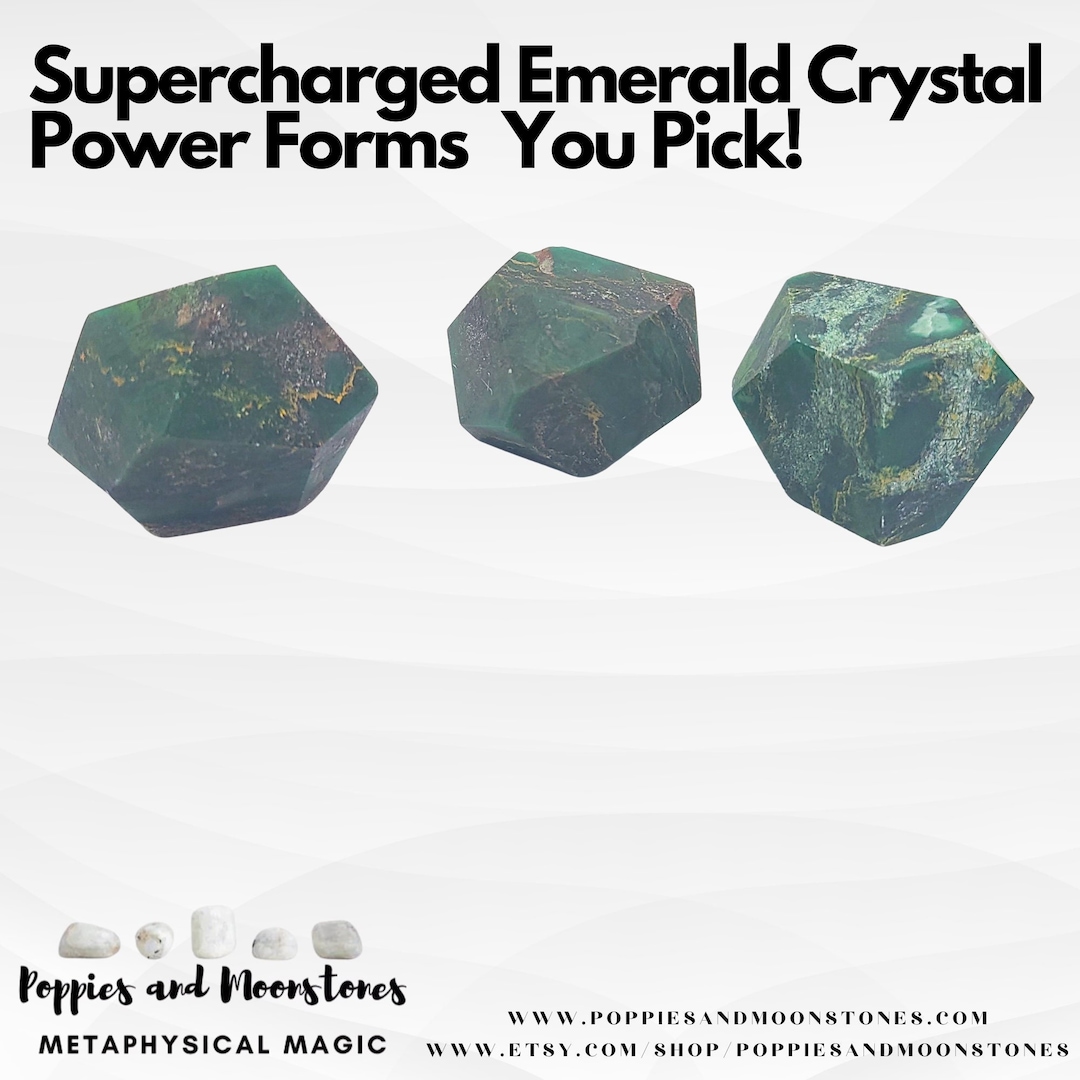 Supercharged Emerald Crystal Power Forms you Pick - Etsy