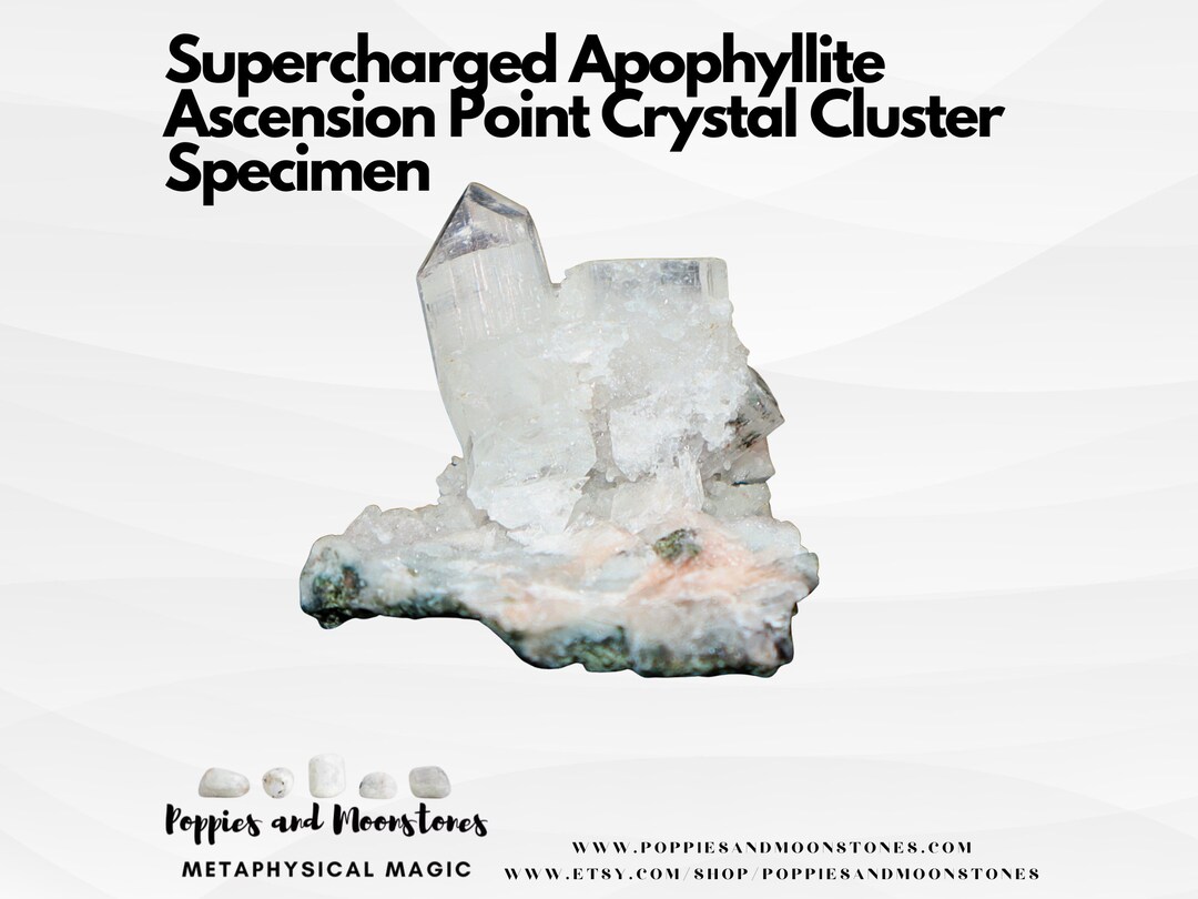 Supercharged Apophyllite Ascension Point Crystal Cluster Specimen - Etsy