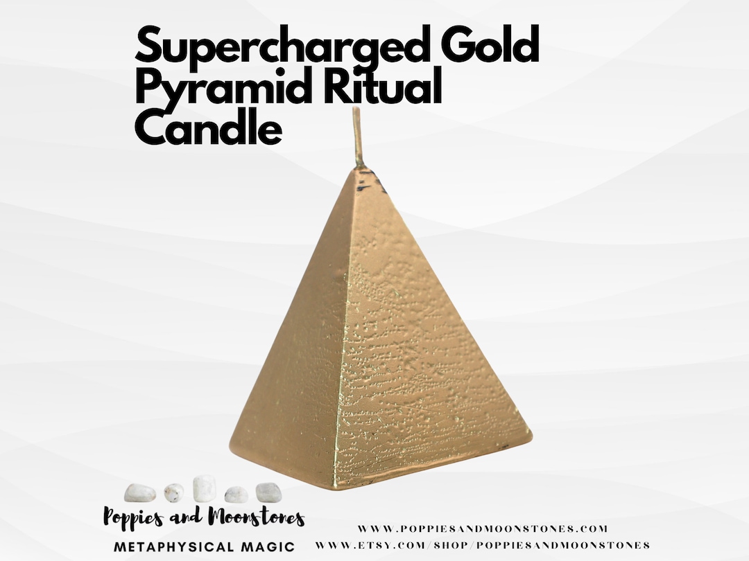 Supercharged Gold Pyramid Ritual Candle - Etsy