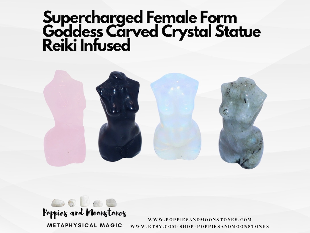 Supercharged Female Form Goddess Carved Crystal Statue Reiki Infused - Etsy