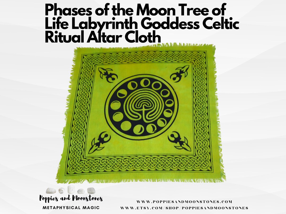 Phases of the Moon Tree of Life Labyrinth Goddess Celtic Ritual Altar ...