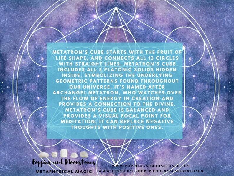 Metatron’s Cube Sacred Geometry Large Wooden Wall Hanging Reiki Infused ...