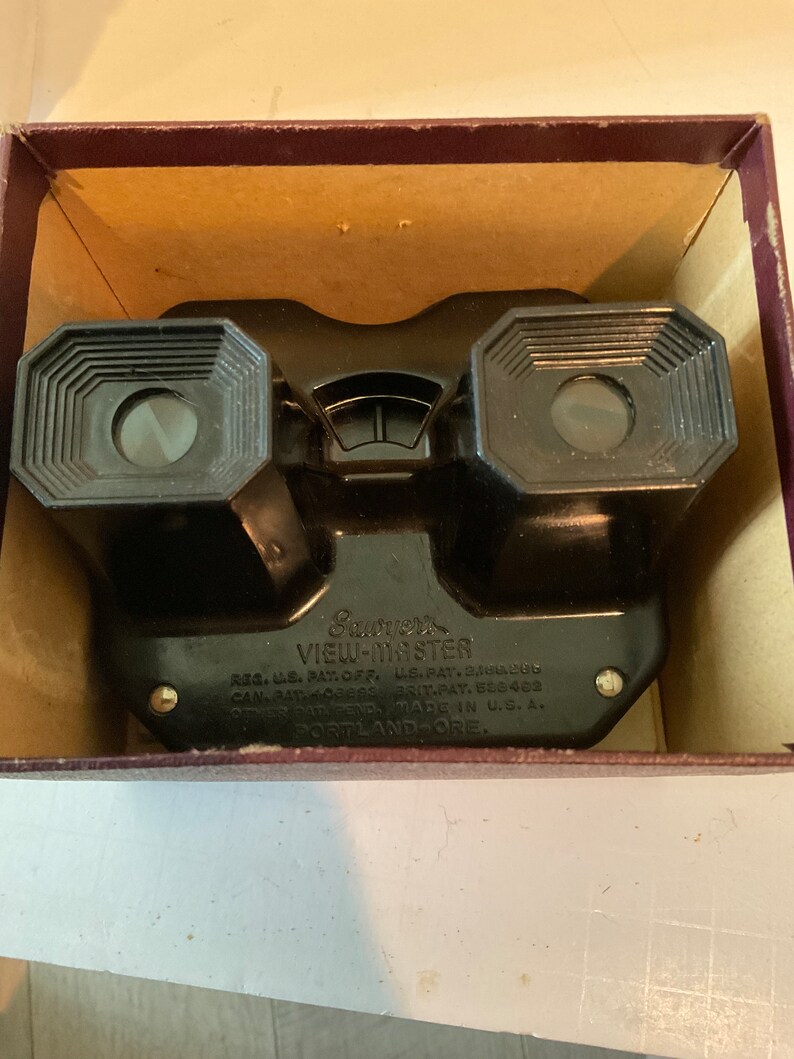 Vintage Stereoscope Viewmaster With 3 Reels in Box - Etsy