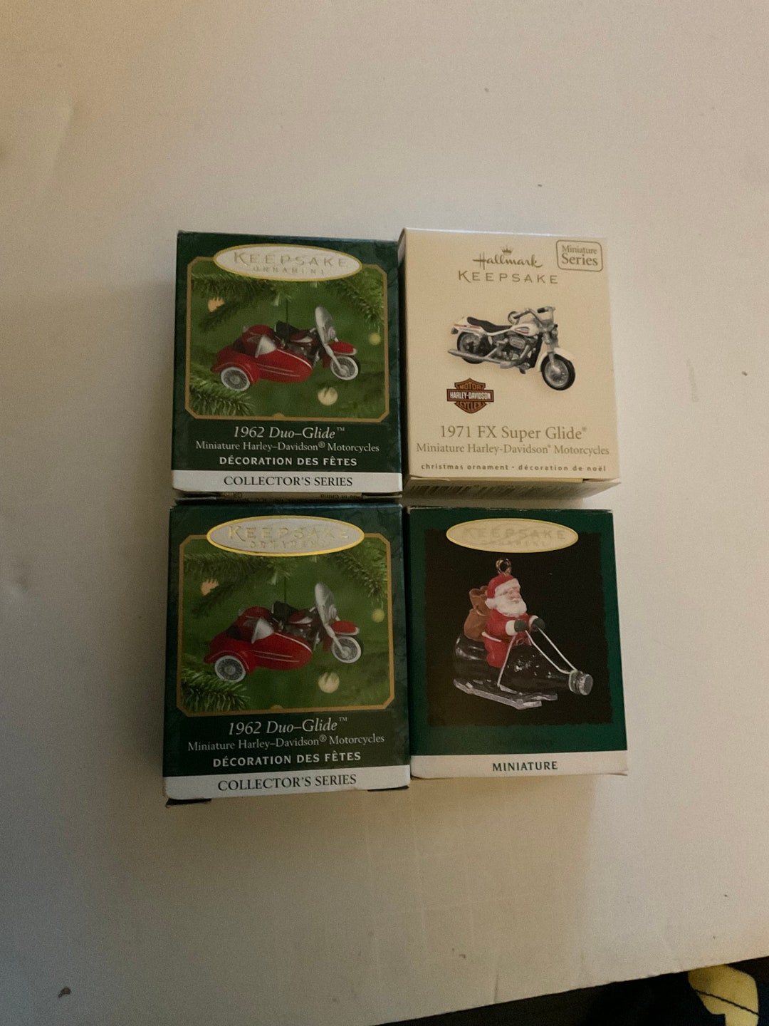 4 Hallmark Keepsake Miniature Ornaments cycle - Etsy
