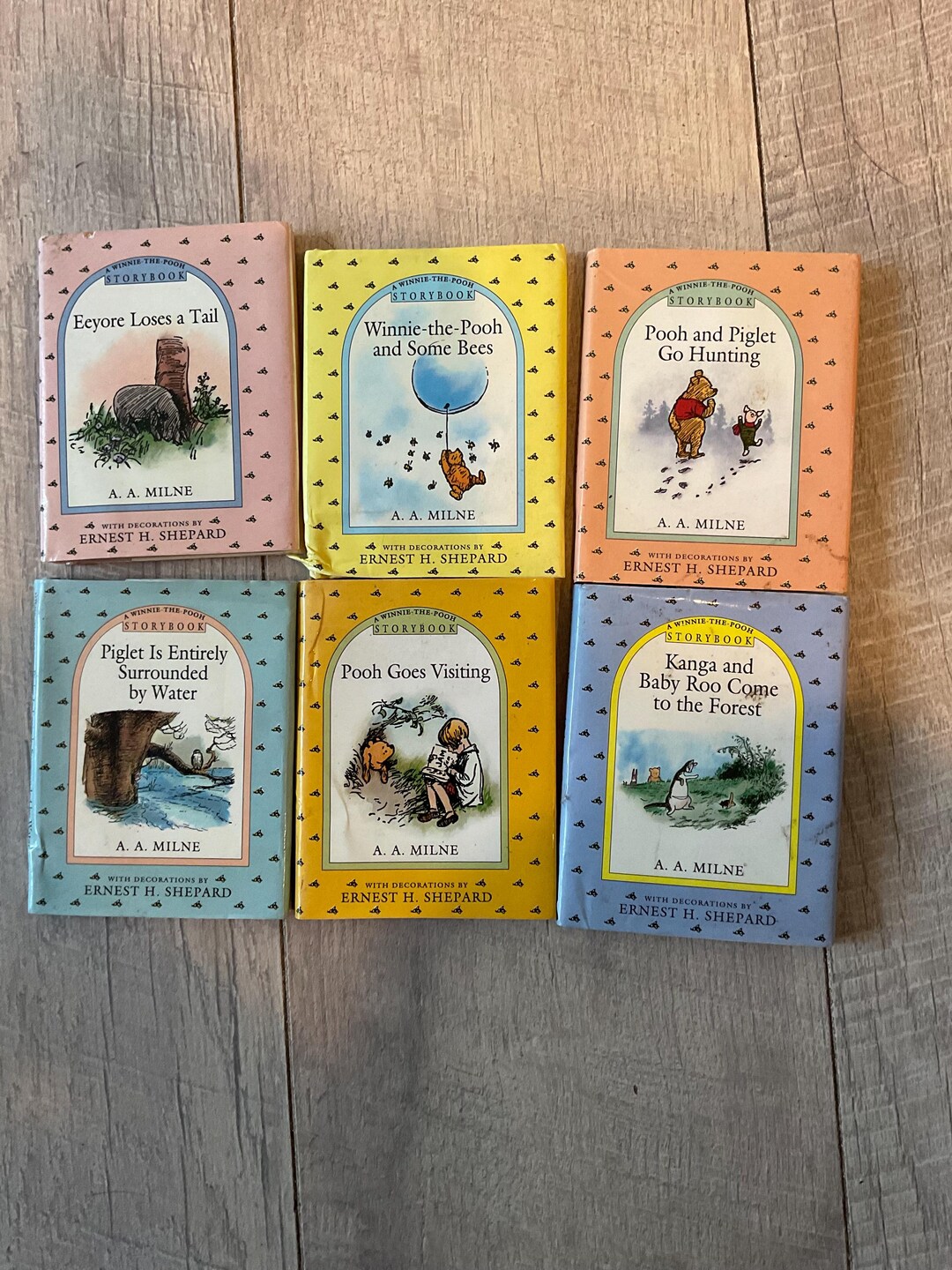 6 Miniature Winnie Pooh Story Books (2 Edges Little Bent) - Etsy