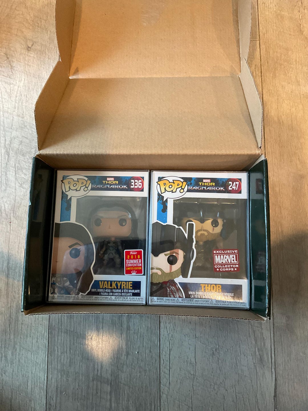 Funko Pop the Infinity Saga Collector Corps Thor and Valkyrie Limited ...