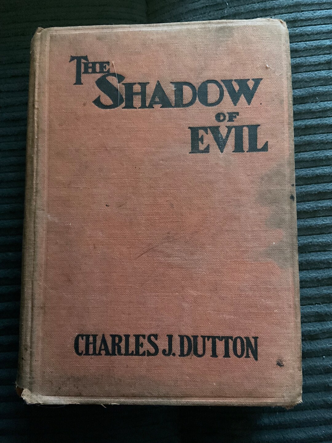 Vintage Charles Dutton the Shadow of Evil Hardback Book Rare - Etsy