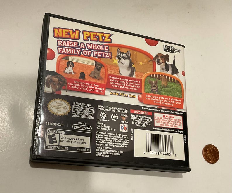 Nintendo DS Petz Dog Pack Contains 3 Games booklet Included - Etsy