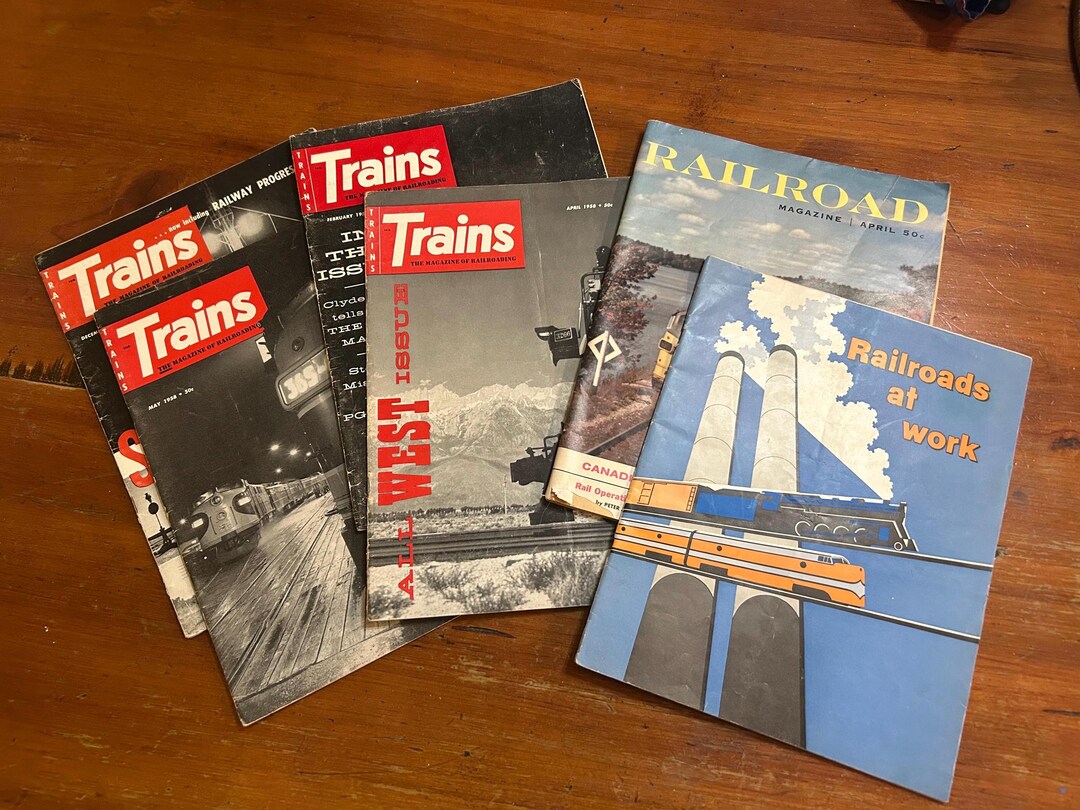 Vintage Train Magazines - Etsy