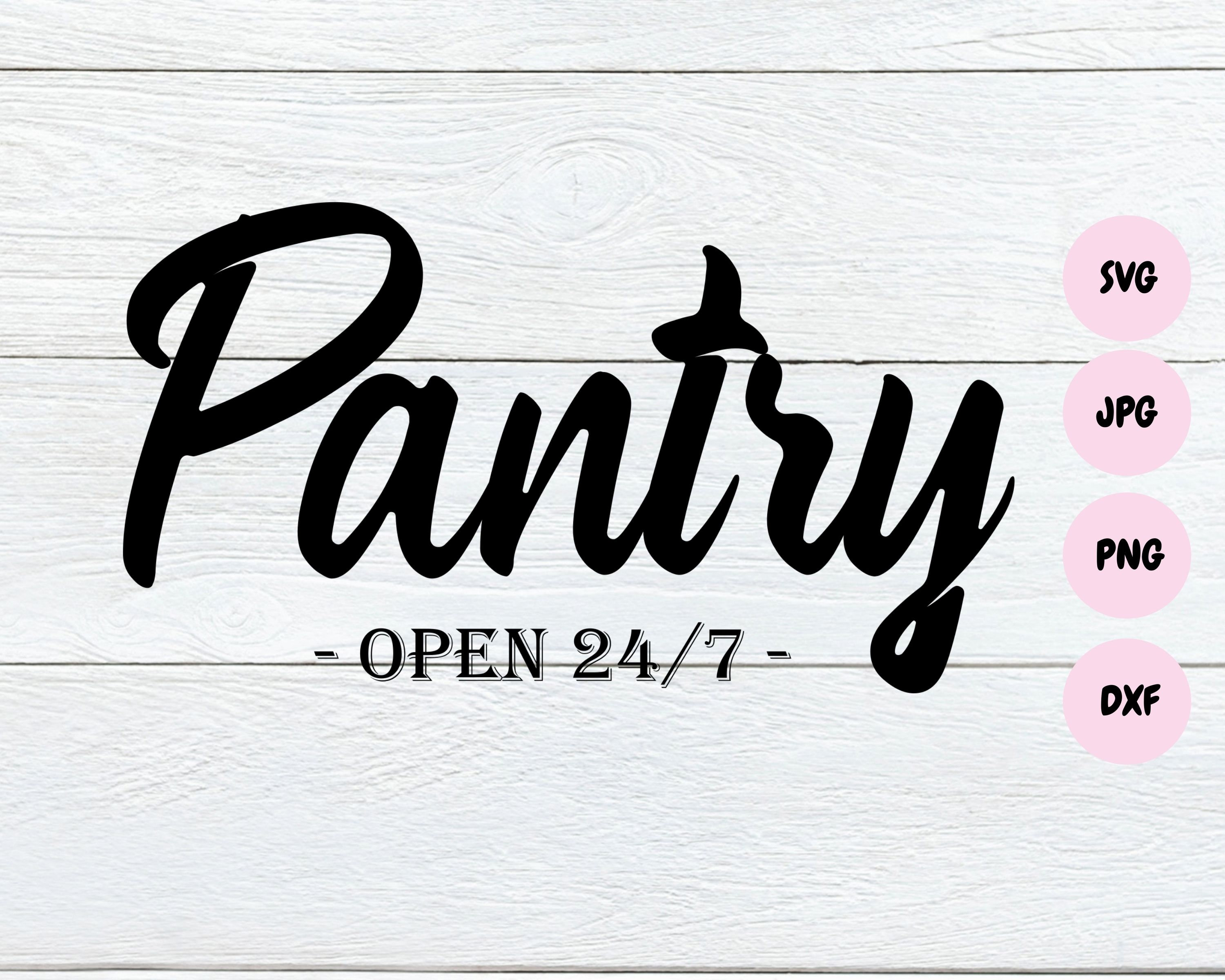 Pantry SVG, Kitchen Svg, Svg Designs, Home Decor Svg, Cut File, Instant ...