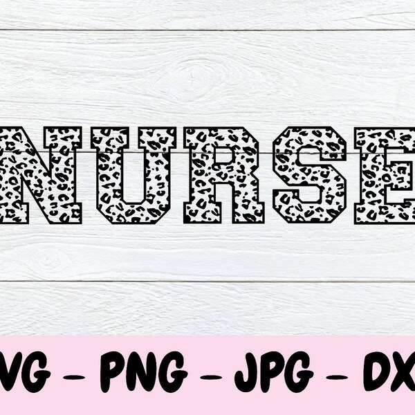 Leopard Nurse Svg - Etsy