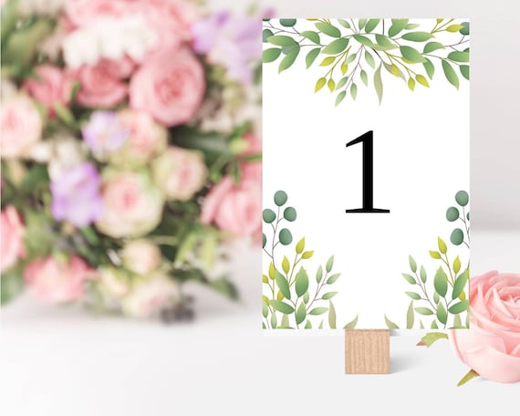 Table Numbers Printable Seating Numbers Table Numbers | Etsy