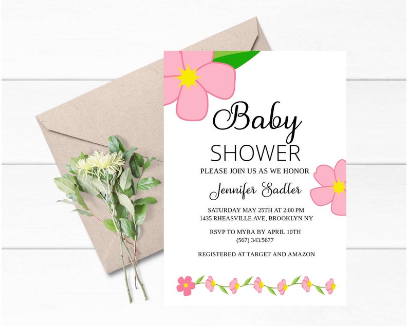 Baby Shower Invitation, Instant Download, Baby Shower, Invitations for ...