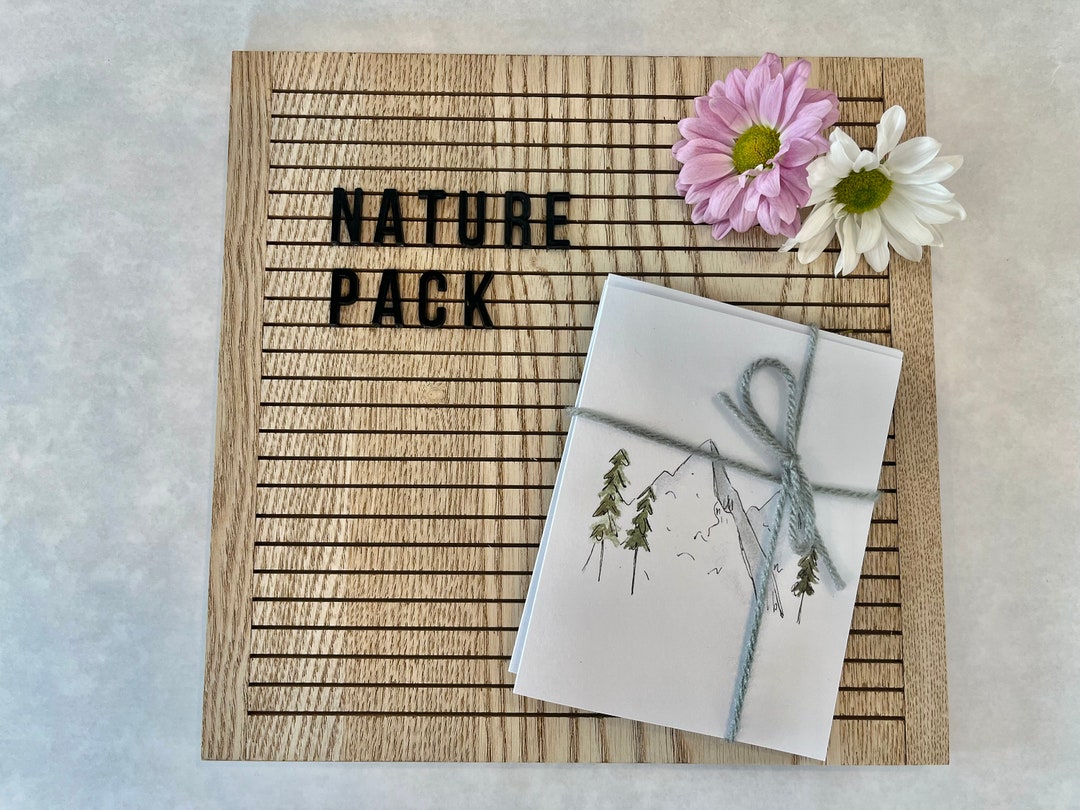 Hand Painted Original Watercolor Cards - Nature Pack - 4 Pack - Blank ...