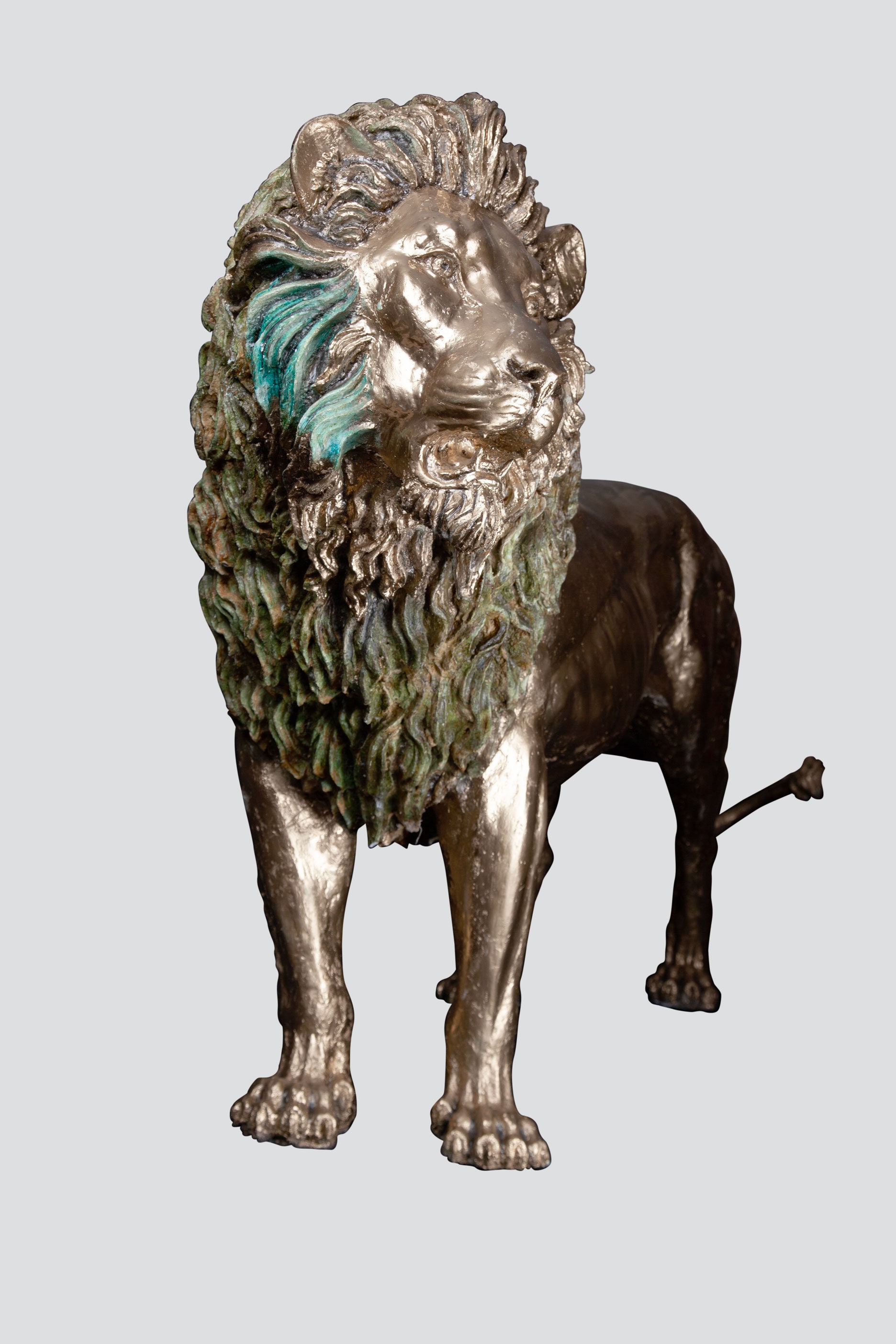 Large Life Size Wooden Lion Sculpture - Etsy